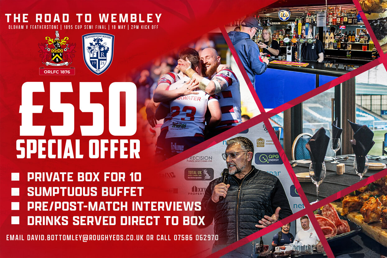 Be in the box seat for our Wembley bid